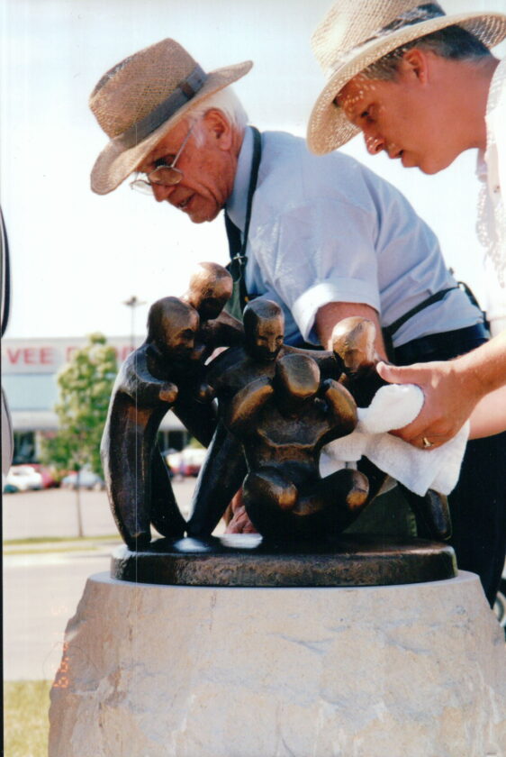 Bronze memorial crafted by noted Lawrence sculptor Elden Tefft reported ...